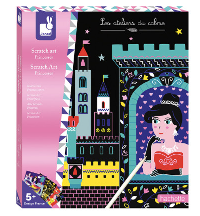 Kit Créatif- Scratch Art - Jolies Princesses - Janod - Family Factory